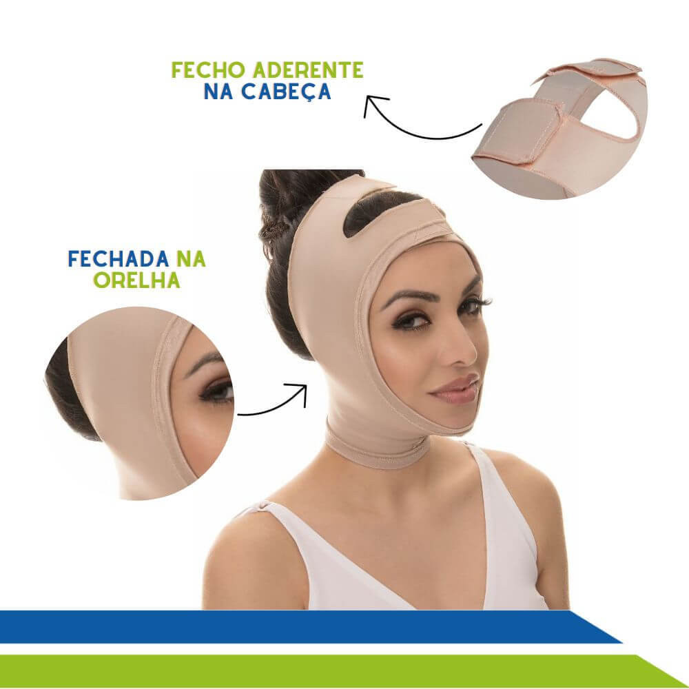 Faixa Mentoniana Pós-Cirúrgica Papada Lifting Bichectomia Lipo ...
