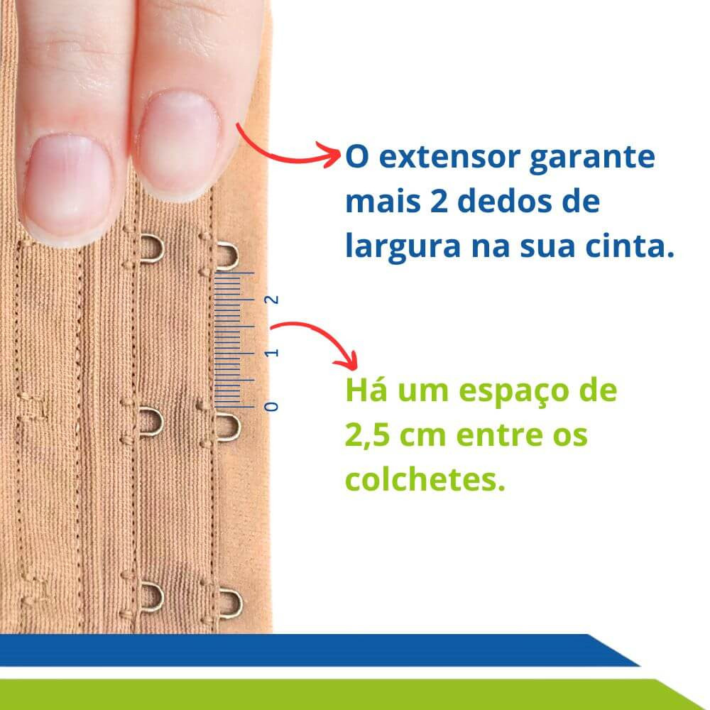 Extensor Duplo com Fecho em Colchetes para Cintas e Modeladores Pós ...