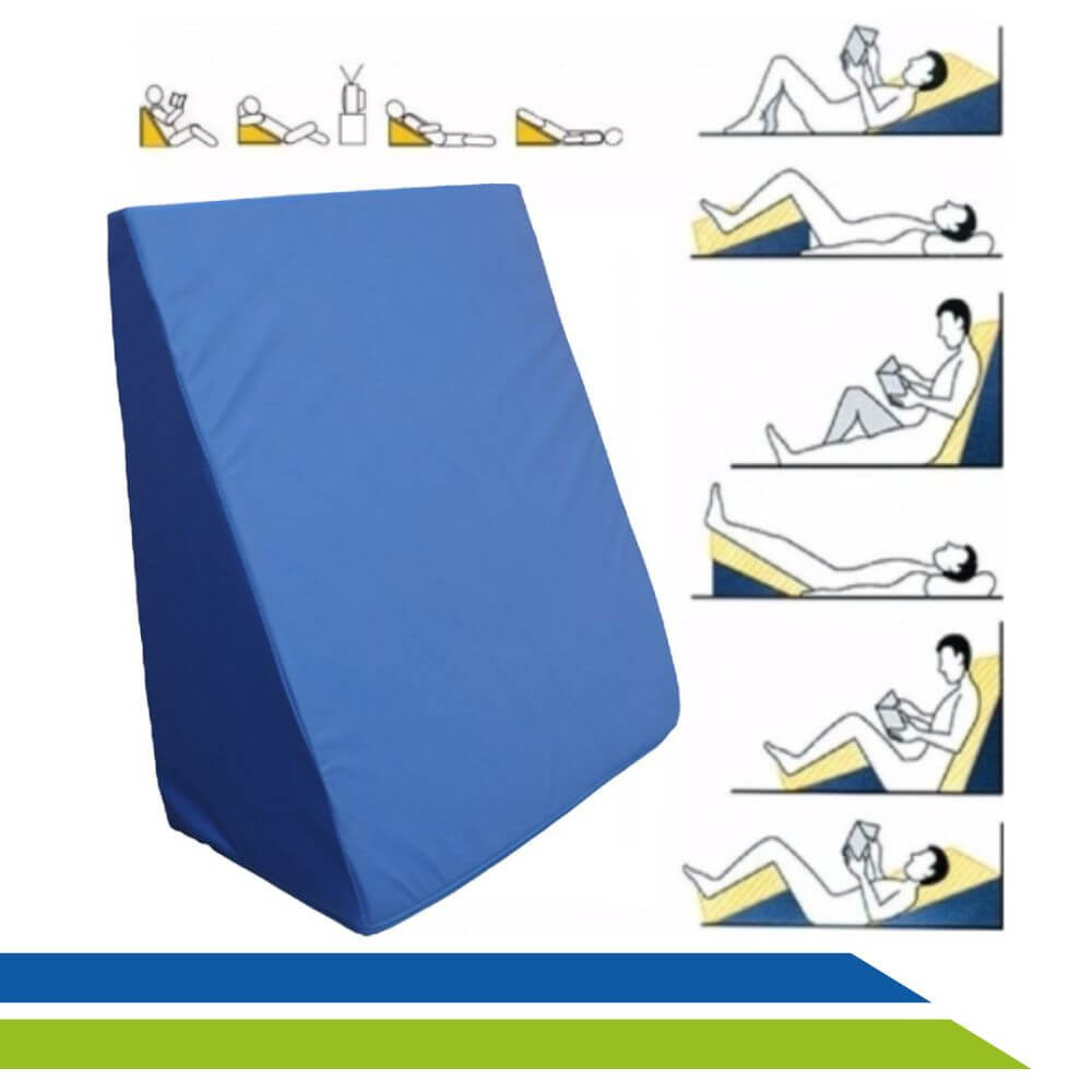 Travesseiro Triangular Encosto Pós-Cirúrgico Antirrefluxo com Capa ...