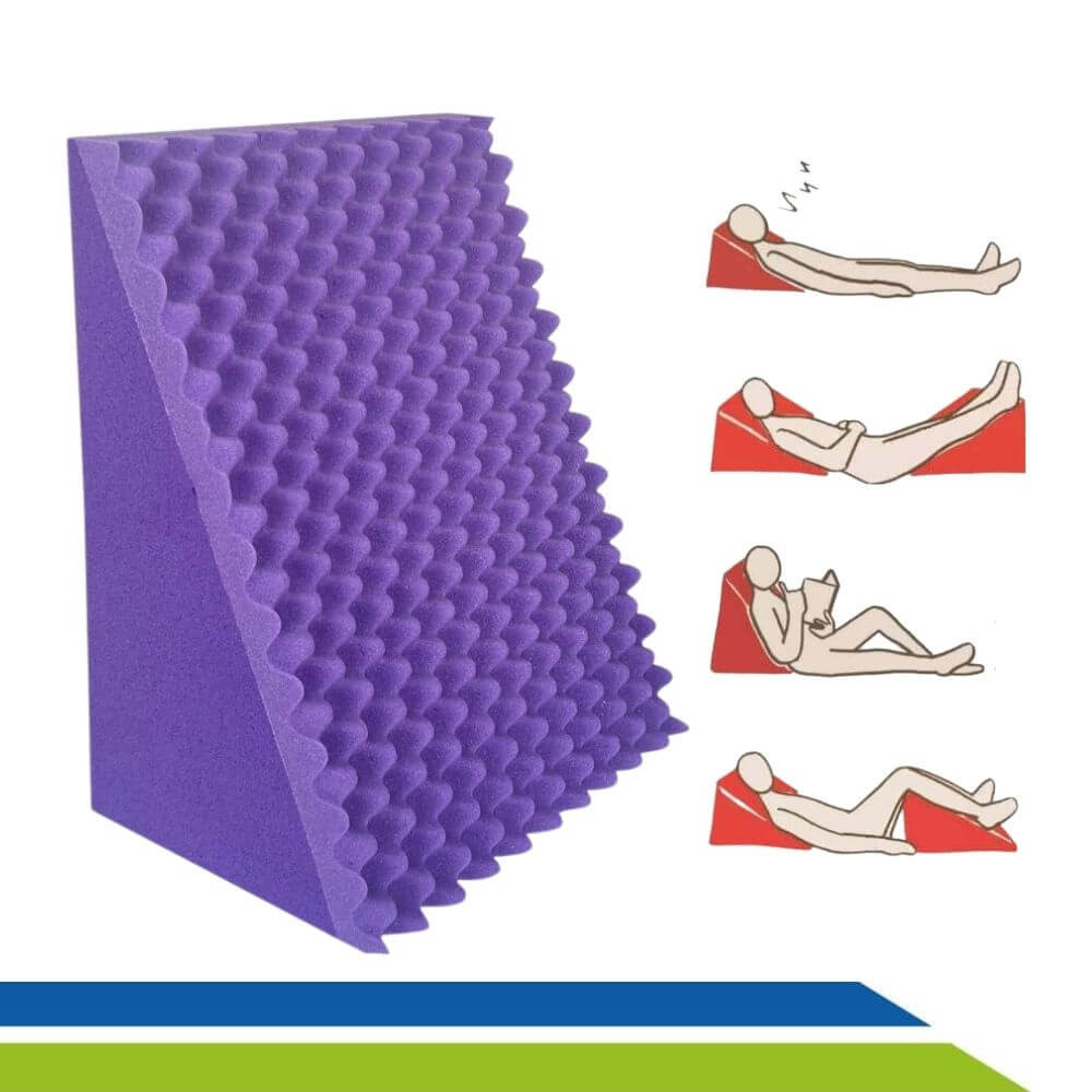 Travesseiro Triangular Encosto Pós-Cirúrgico Antirrefluxo Caixa de Ovo ...